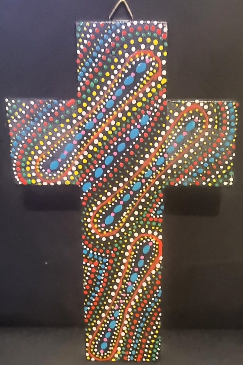 Indigenous Hand Painted Crosses- – St John's Cathedral Shop